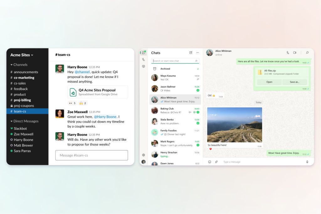 Best Messaging App: WhatsApp vs Slack | Nas.io
